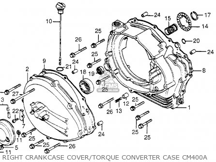 Honda CM400A HONDAMATIC 1980 (A) USA parts lists and schematics