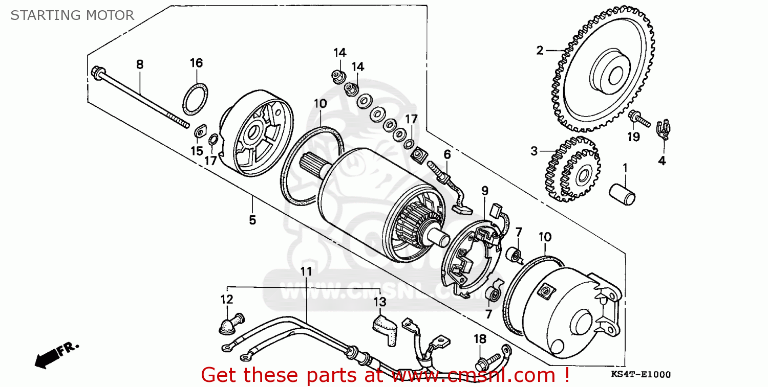 Honda CN250 HELIX 1996 (T) ITALY KPH STARTING MOTOR - buy STARTING ...
