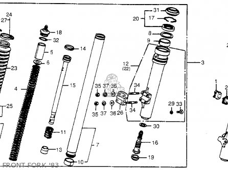 Honda Honda CR480R 1983 (D) USA parts lists and schematics