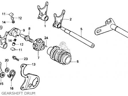 Honda Honda CR500R 1985 (F) USA parts lists and schematics