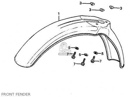 Honda CR80R 1982 (C) USA parts lists and schematics