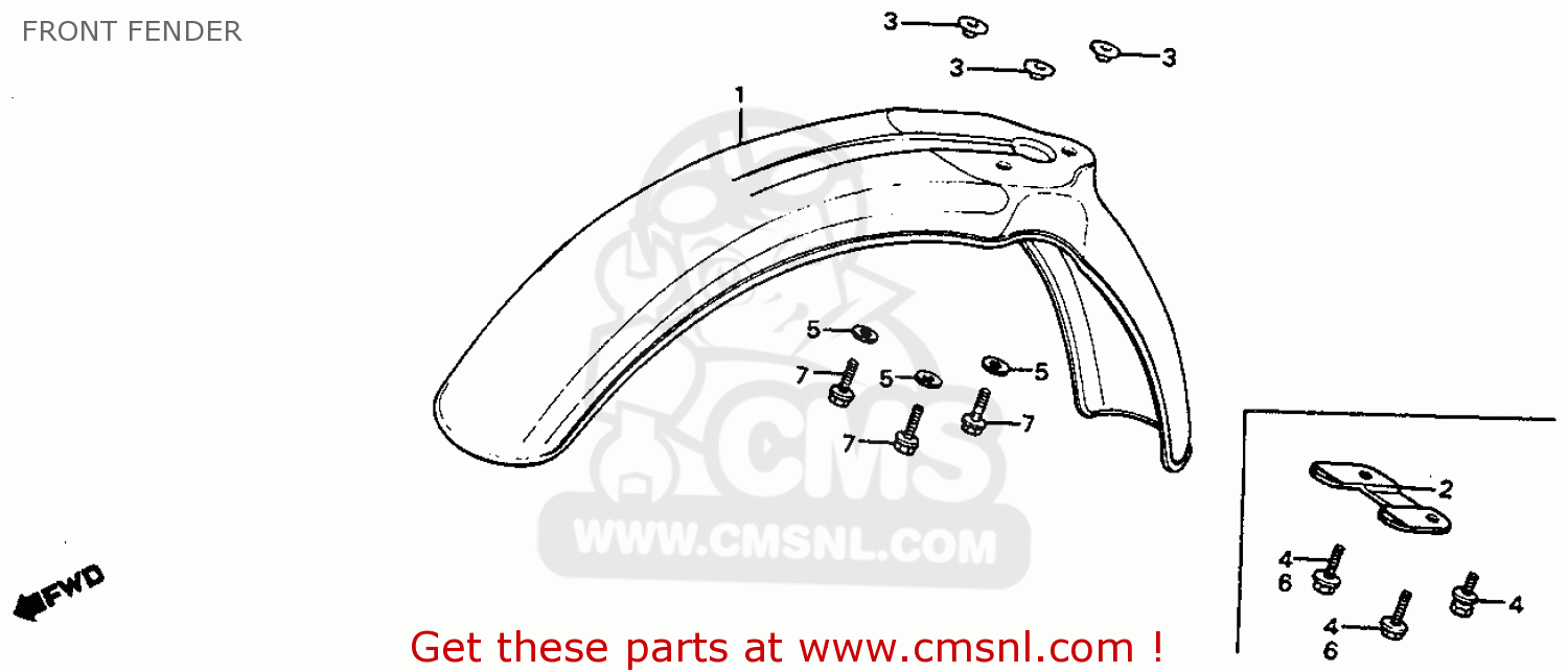 Honda CR80R 1983 (D) USA parts lists and schematics