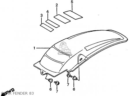 Honda CR80R 1983 (D) USA parts lists and schematics