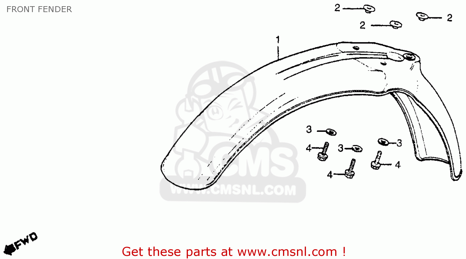 Honda CR80R 1984 (E) USA parts lists and schematics