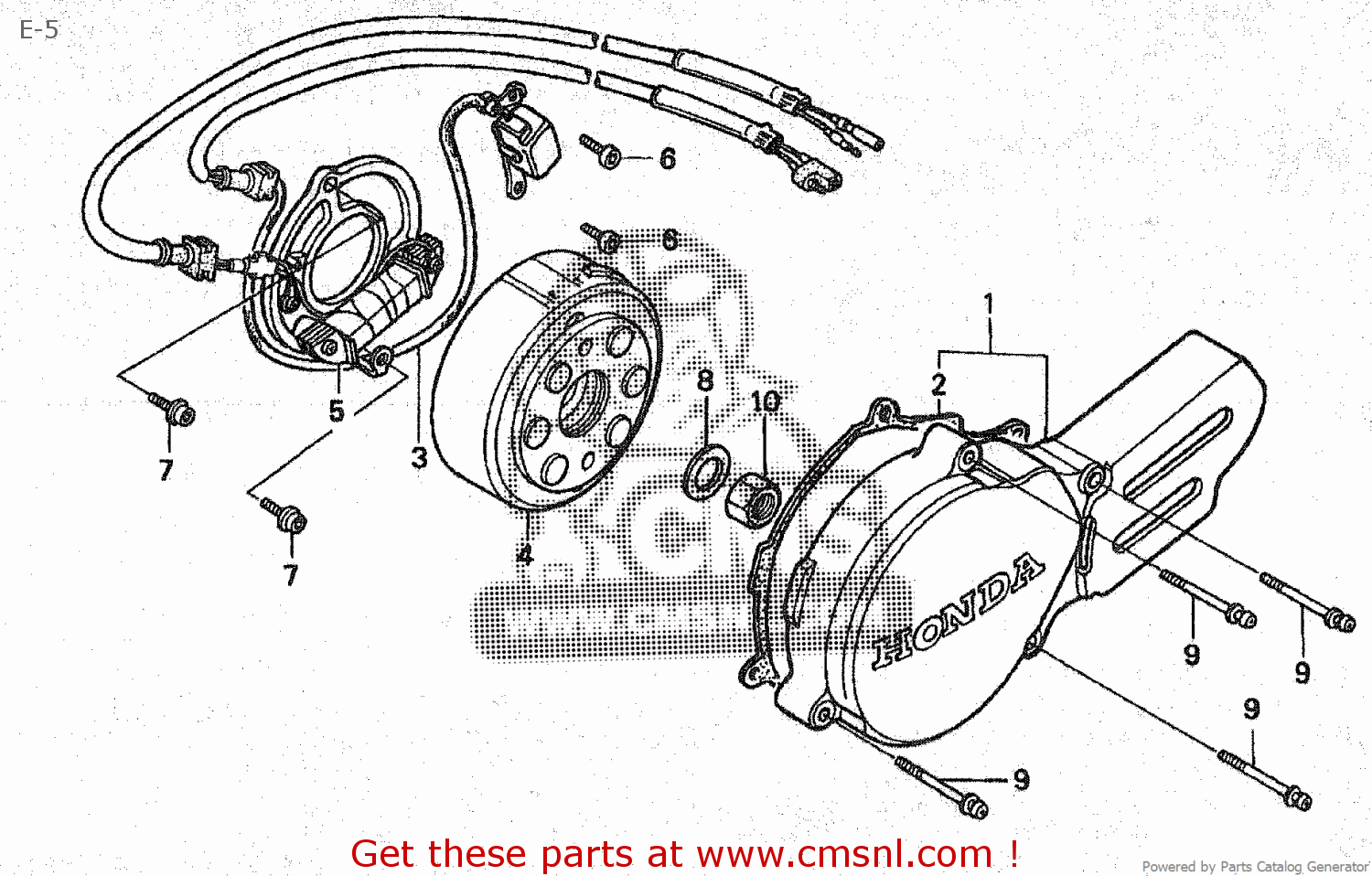 Honda CR85R 2004 (4) JAPAN HE07-110 E-5 - buy E-5 spares online