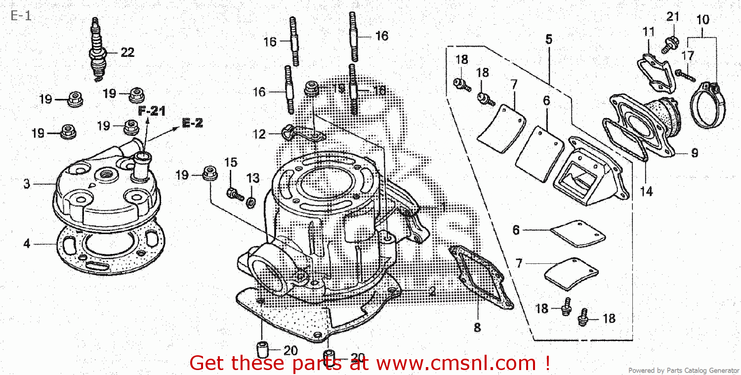 Honda CR85R 2007 (7) JAPAN HE07-140 E-1 - buy E-1 spares online