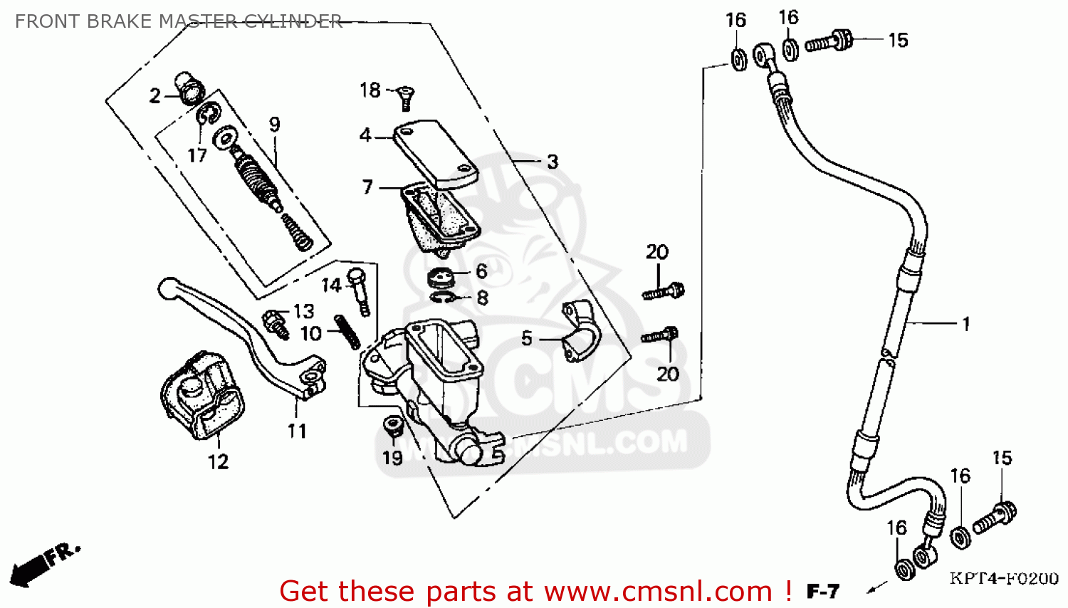 Honda Honda CRF150F 2004 (4) USA parts lists and schematics