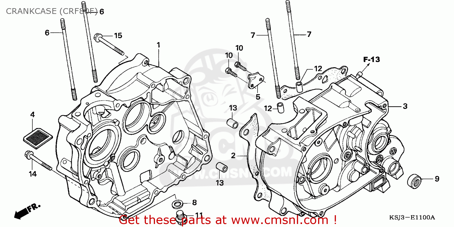 Razor Crest Los Sellos Y Juntas De Motor Para Honda CRF80F - EBay Pieza ...