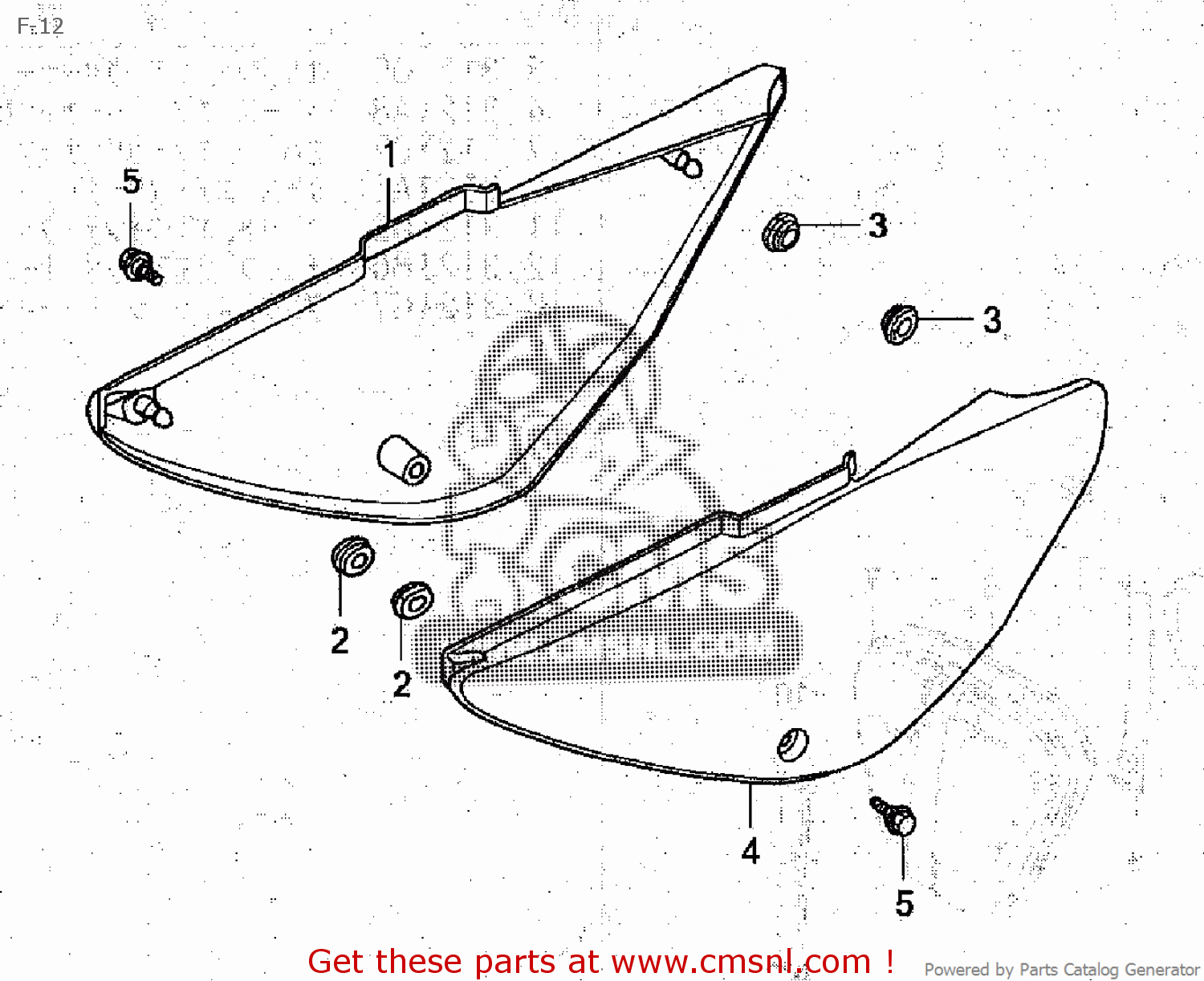 Honda CRF80F 2008 (8) HE01-140 (JDM) F-12 - buy F-12 spares online