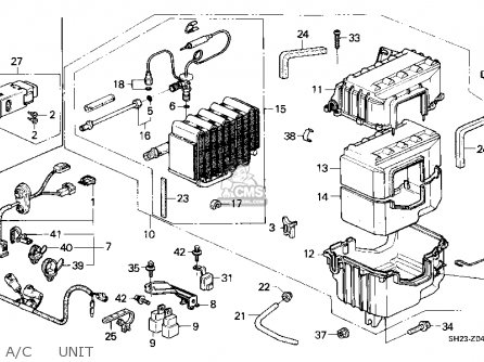 Honda CRX 1991 (M) 2DR SI (KA,KL) parts lists and schematics