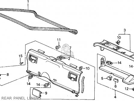 Honda CRX 1991 (M) 2DR SI (KA,KL) parts lists and schematics