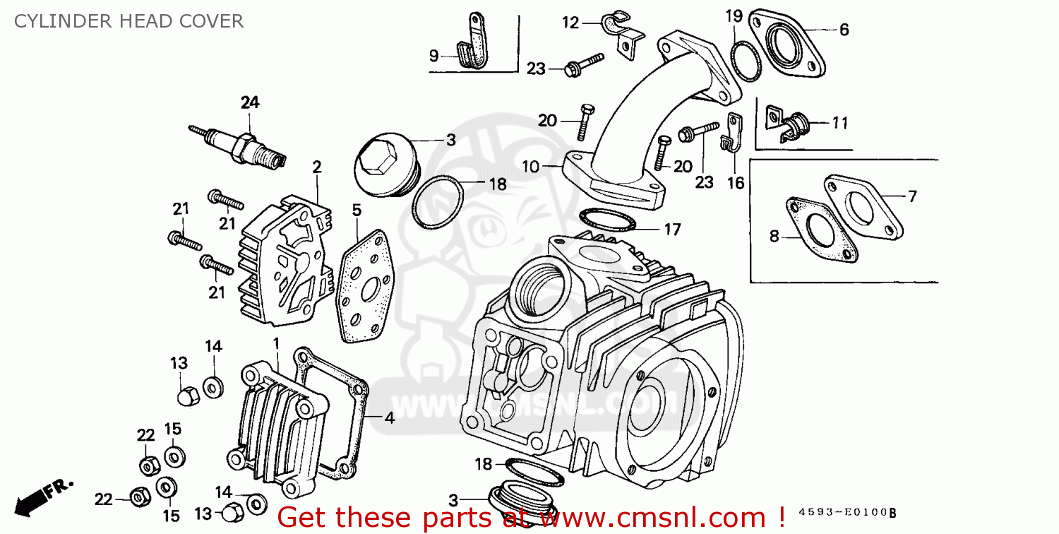Honda CT110 1980 (A) GENERAL EXPORT / KPH MK parts lists and schematics