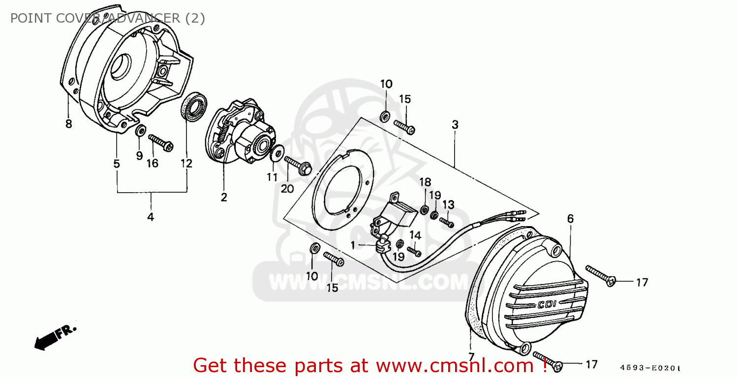 Honda CT110 1993 (P) AUSTRALIAN AGRIC / KPH parts lists and schematics