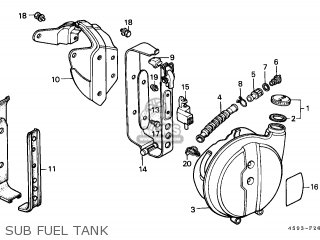 Honda CT110 HUNTER CUB 1981 (B) CANADA / KPH parts lists and schematics