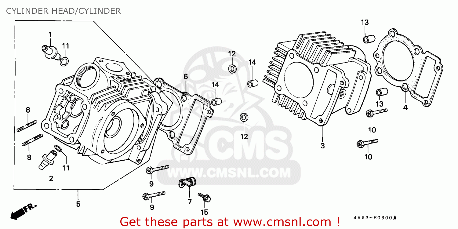 Honda CT110D CT110 1986 (G) NEW ZEALAND / CSW KPH CYLINDER HEAD ...