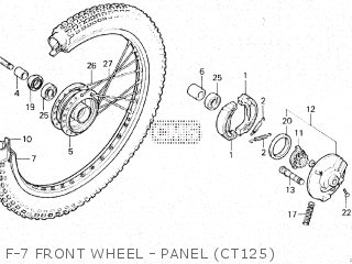 Honda CT125 U.S.A parts lists and schematics