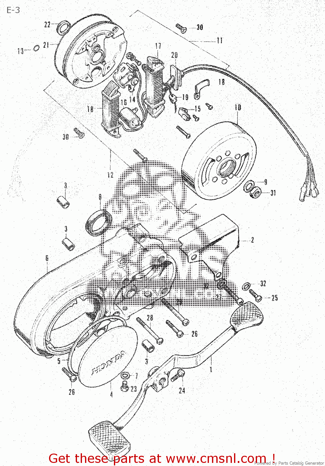 Honda CT50 parts lists and schematics
