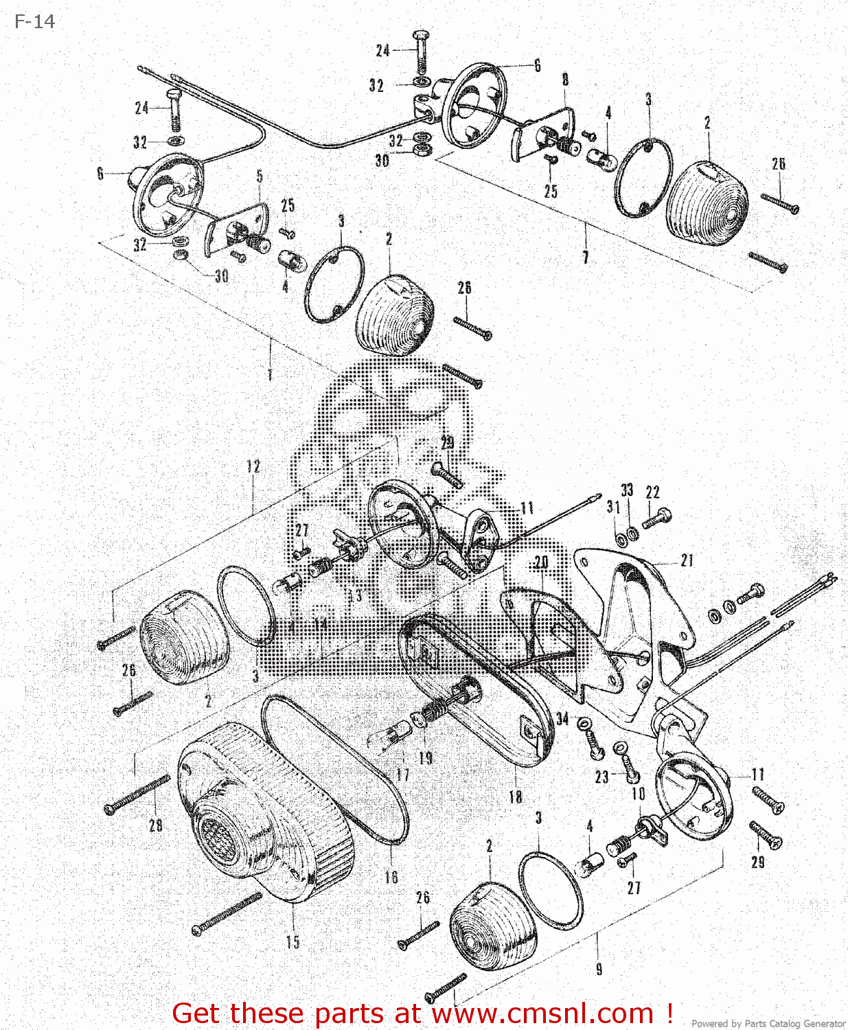 Honda CT50 parts lists and schematics