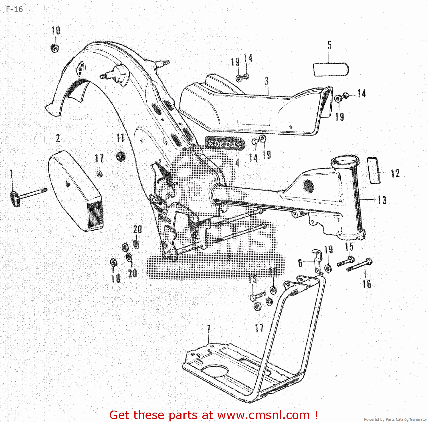 Honda CT50 parts lists and schematics