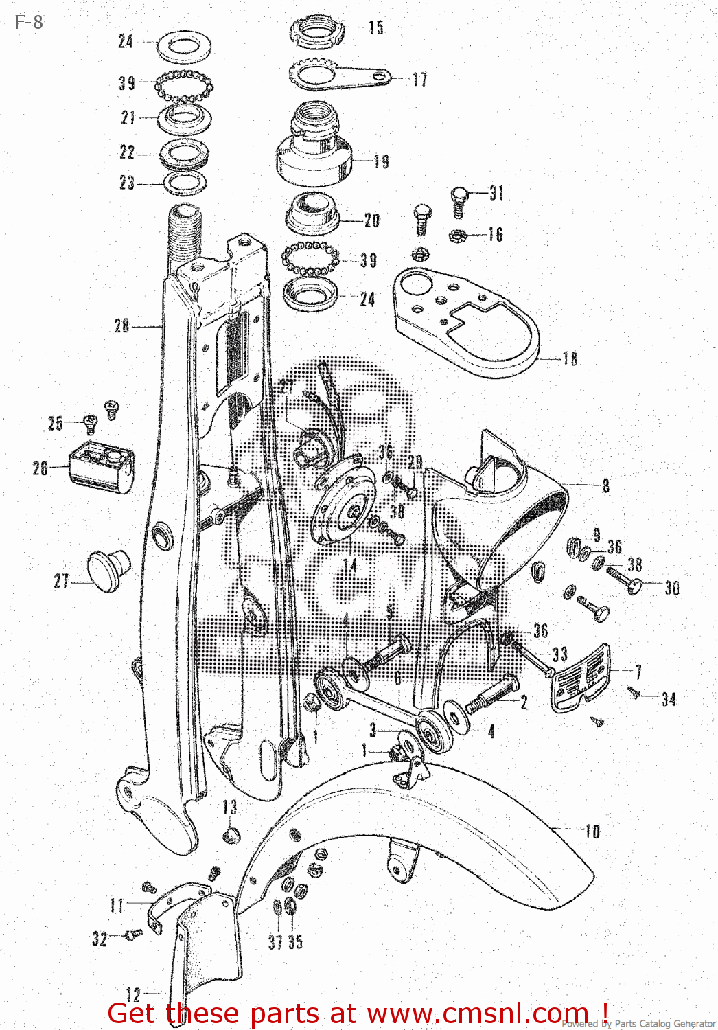 Honda CT50 parts lists and schematics
