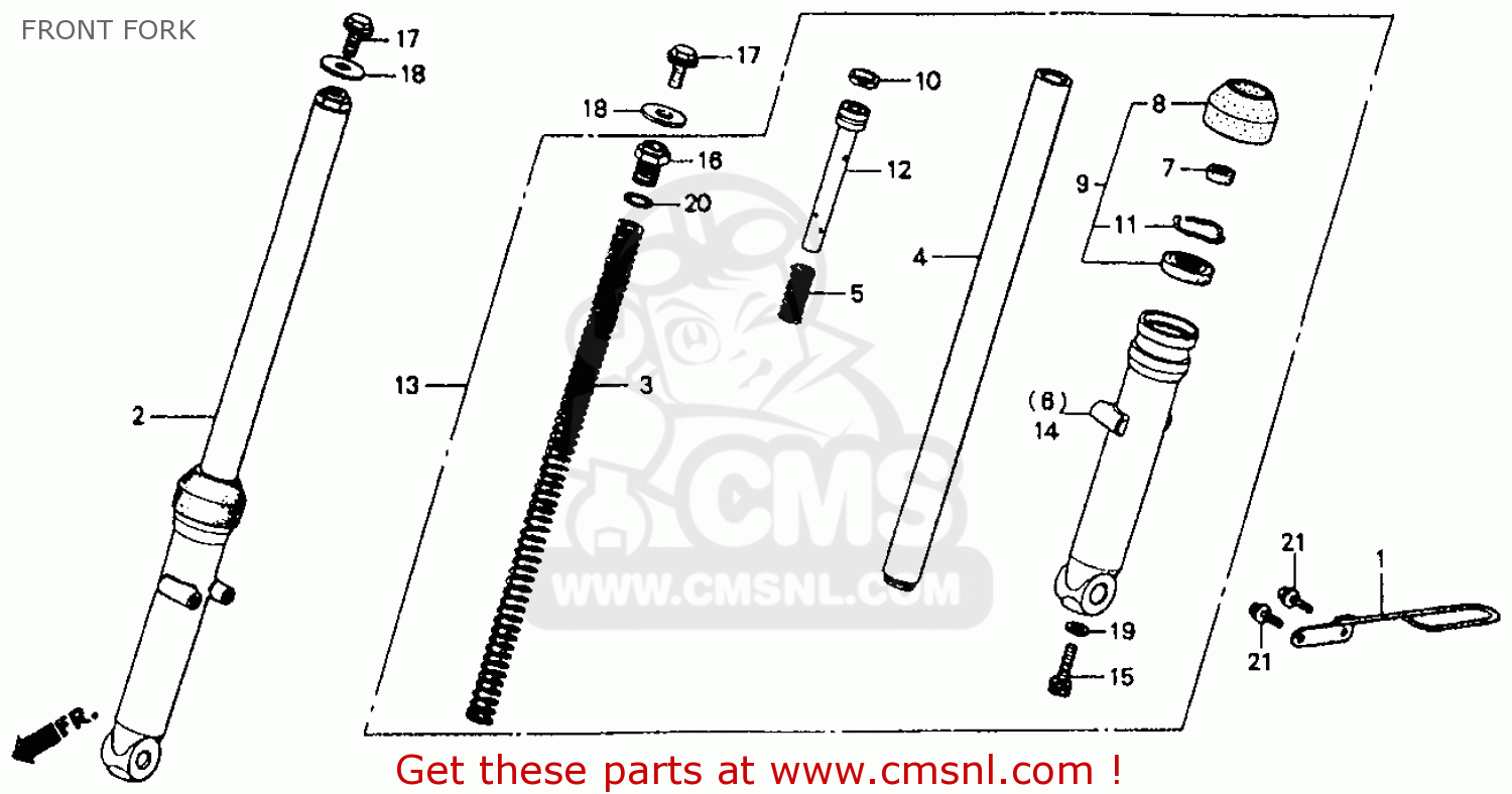Honda CT70 1992 (N) USA CALIFORNIA parts lists and schematics