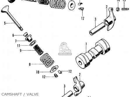 Honda CT70 TRAIL 70 1972 CT70K1 USA parts lists and schematics