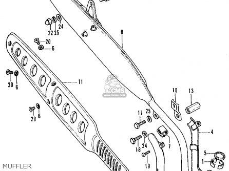 Honda Honda CT70 TRAIL 70 1972 CT70K1 USA parts lists and schematics