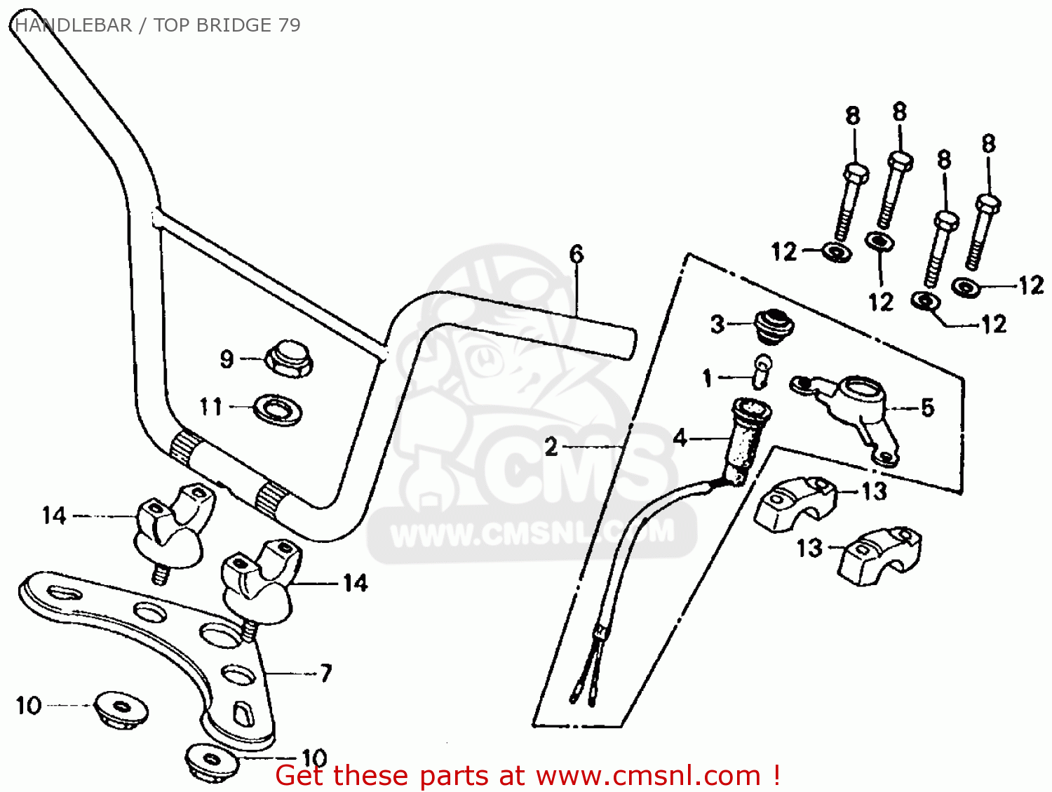 Honda CT70 TRAIL 70 1979 (Z) USA parts lists and schematics