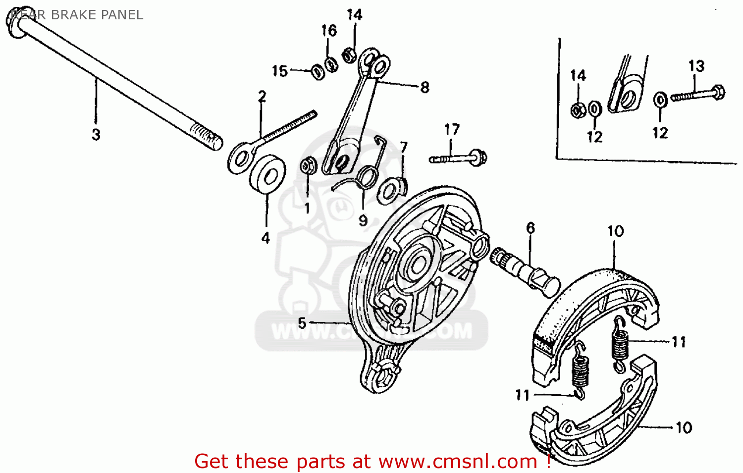Honda CT70 TRAIL 70 1979 (Z) USA parts lists and schematics