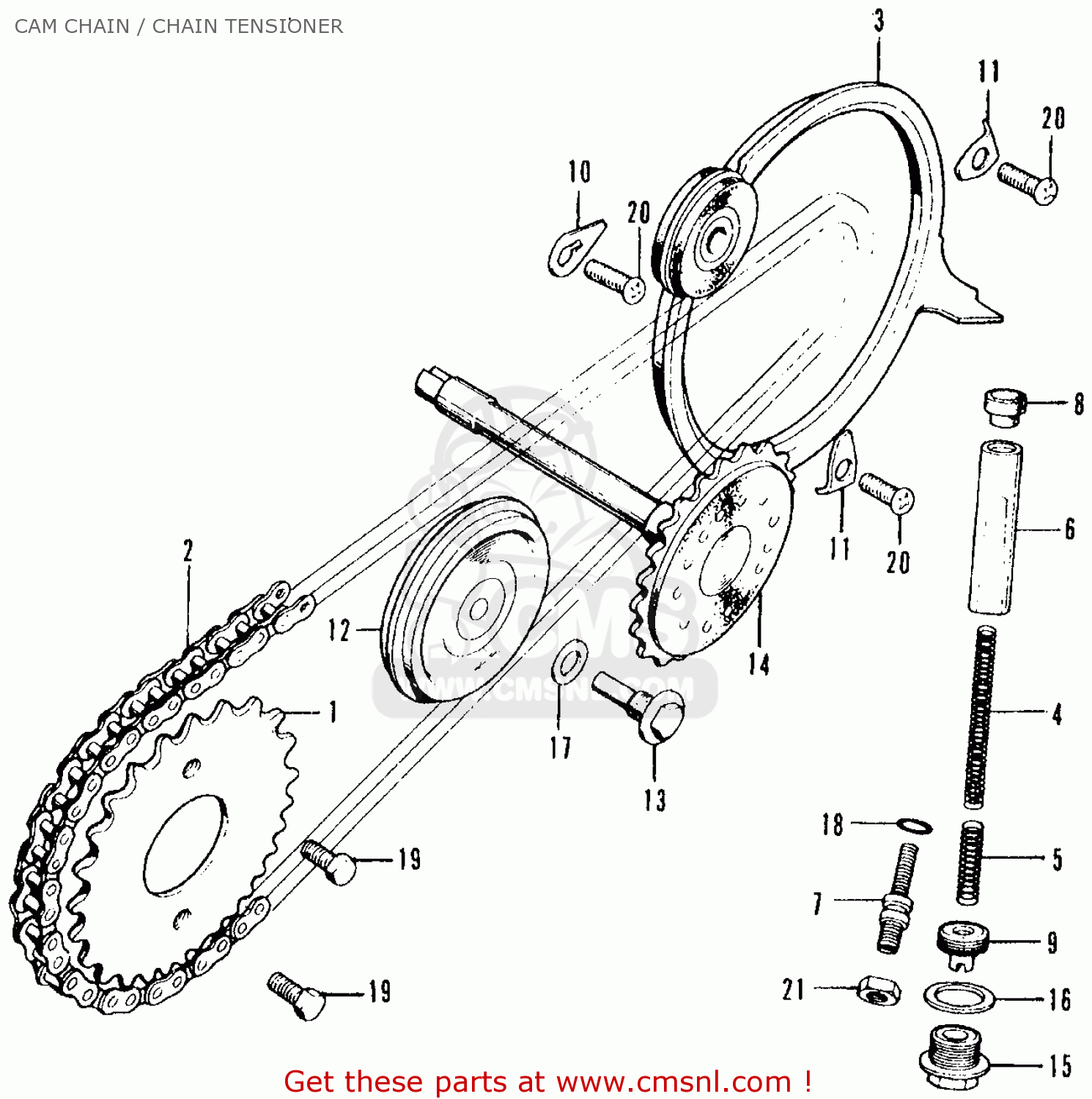 Honda Honda CT90 TRAIL 1970 K2 USA parts lists and schematics