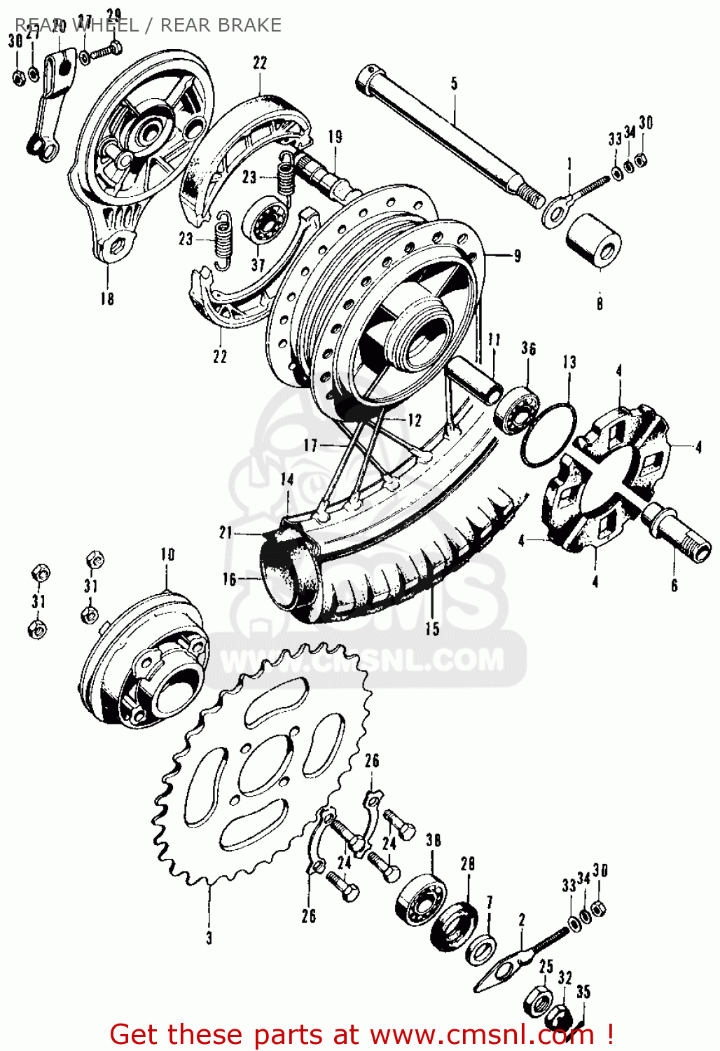 Honda Honda CT90 TRAIL 1970 K2 USA parts lists and schematics