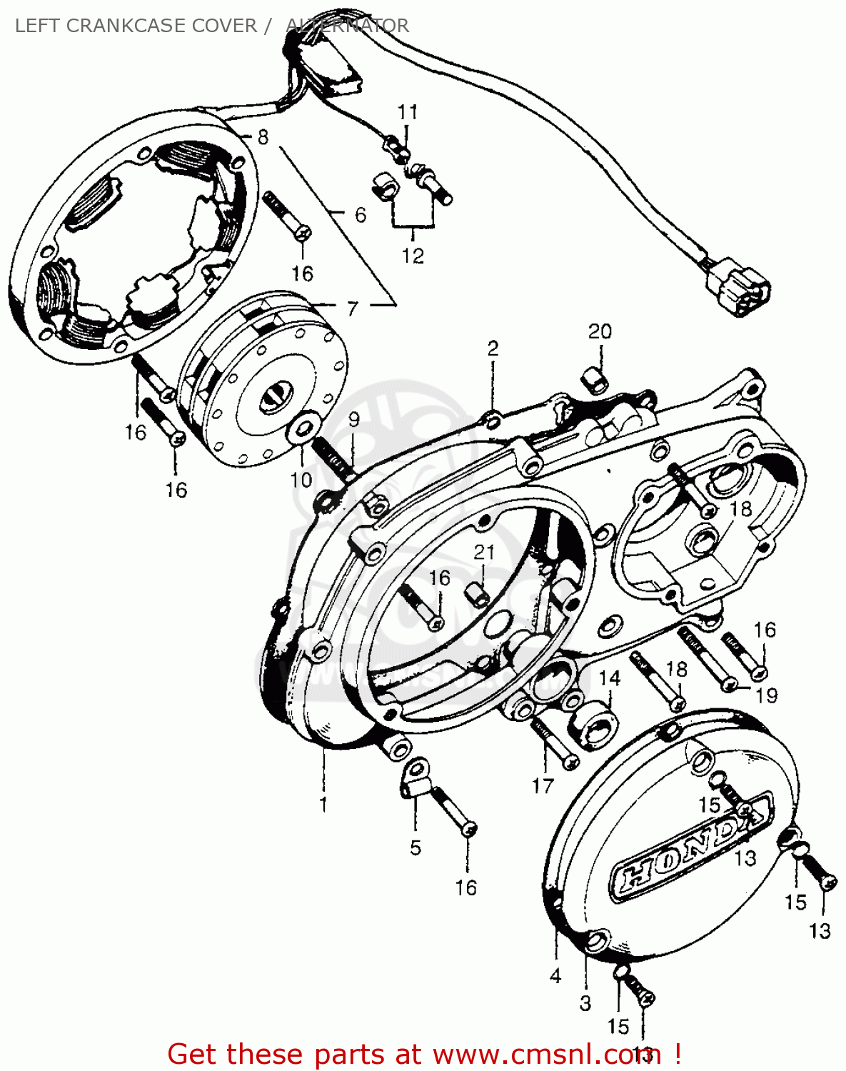 Honda CT90 TRAIL 1974 USA parts lists and schematics
