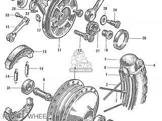 Honda CT90 TRAIL K0 GENERAL EXPORT parts lists and schematics