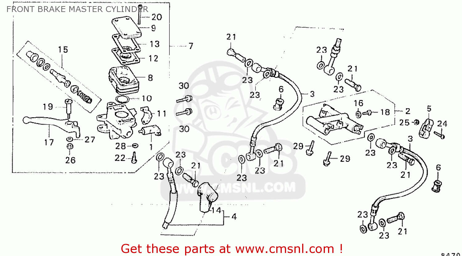 Honda CX500 1980 (A) AUSTRALIA parts lists and schematics