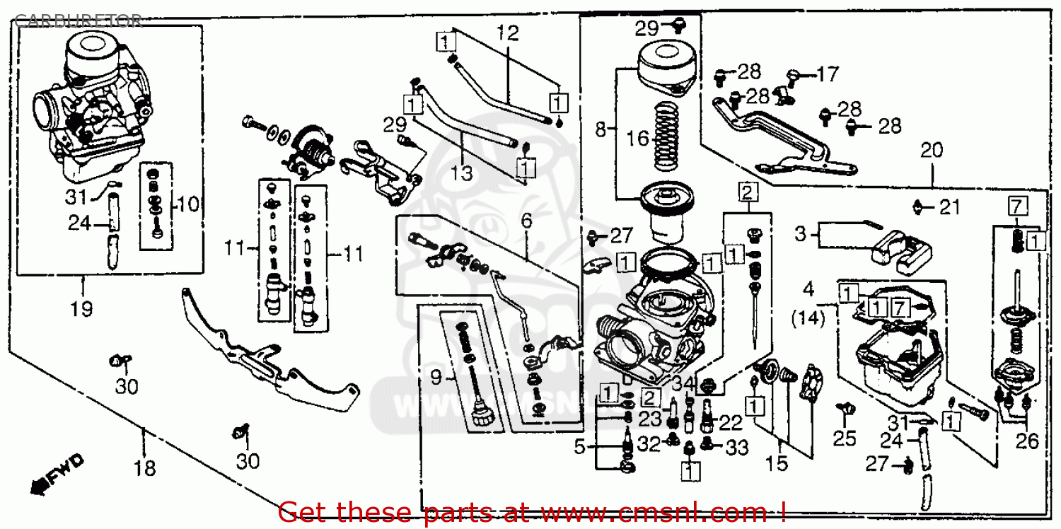 Honda CX650C CUSTOM 1983 (D) USA parts lists and schematics