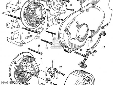 Honda CZ100 parts lists and schematics