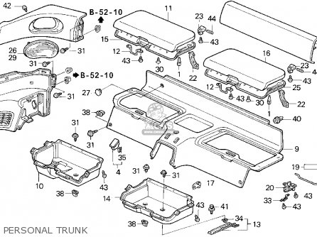 Honda DEL SOL 1995 (S) 2DR S (KA) parts lists and schematics