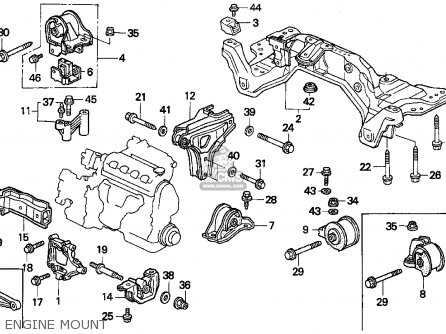 Honda DEL SOL 1995 (S) 2DR SI (KA) parts lists and schematics