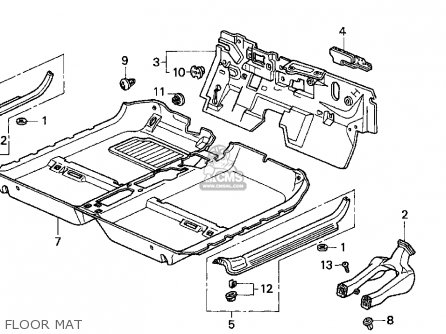 Honda DEL SOL 1995 (S) 2DR SI (KA) parts lists and schematics