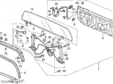 Honda DEL SOL 1995 (S) 2DR SI (KA) parts lists and schematics