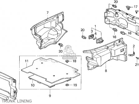 Honda DEL SOL 1995 (S) 2DR SI (KA) parts lists and schematics
