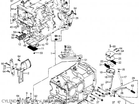 Honda GL1000 GOLDWING 1975 K0 USA parts lists and schematics