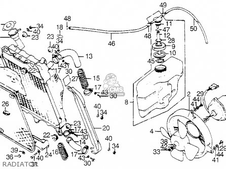 Honda GL1000 GOLDWING 1975 K0 USA parts lists and schematics