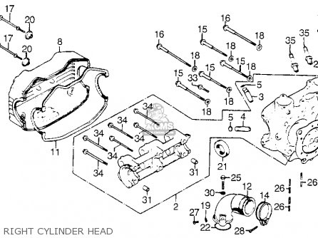 Honda GL1000 GOLDWING 1975 K0 USA parts lists and schematics