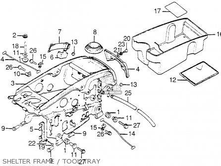 Honda GL1000 GOLDWING 1975 K0 USA parts lists and schematics