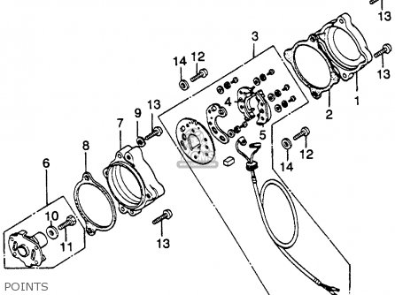 Honda GL1000 GOLDWING 1978 USA parts lists and schematics