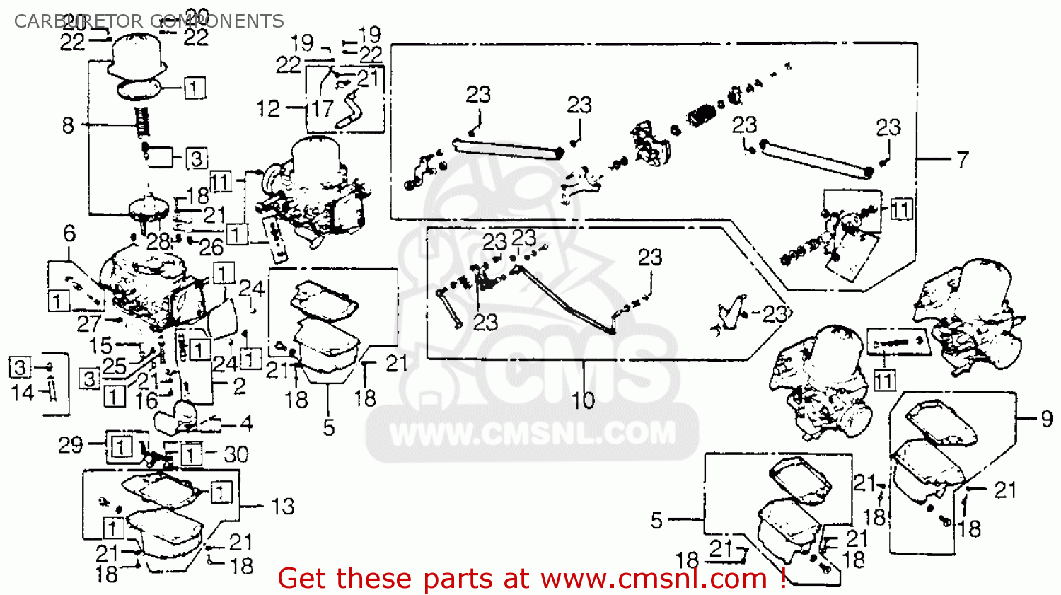 Honda GL1000 GOLDWING LTD 1976 USA parts lists and schematics
