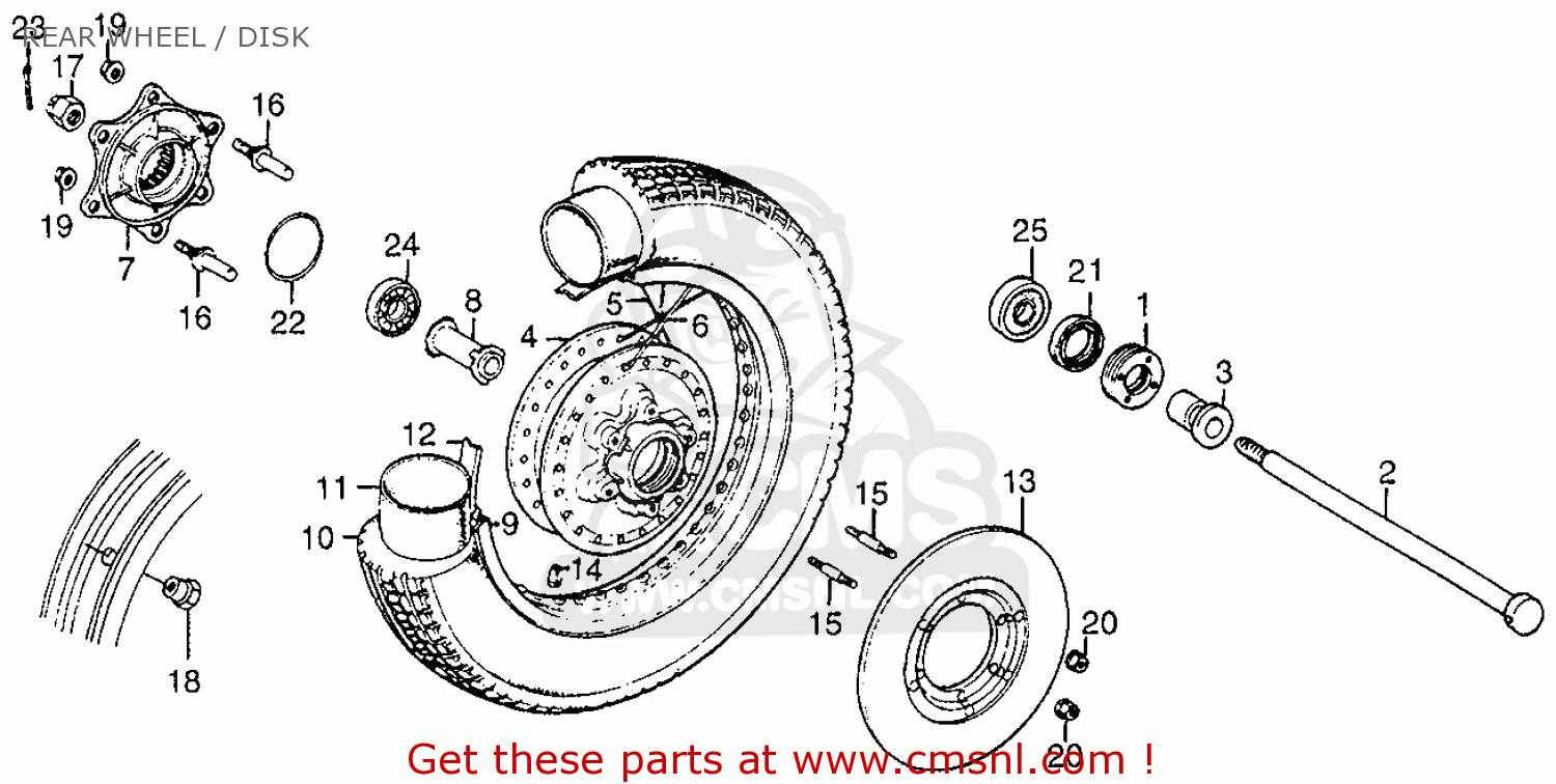 Honda GL1000 GOLDWING LTD 1976 USA parts lists and schematics