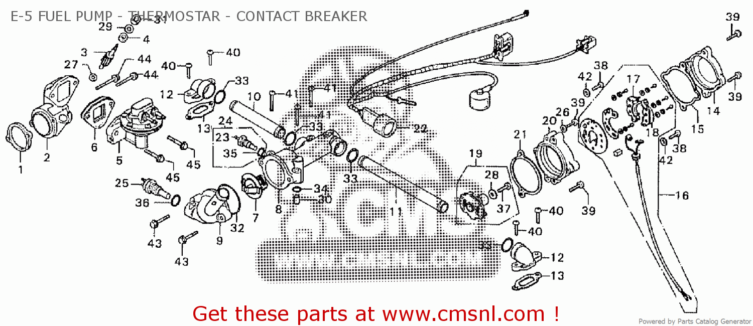 Honda Honda GL1000 U.S.A parts lists and schematics