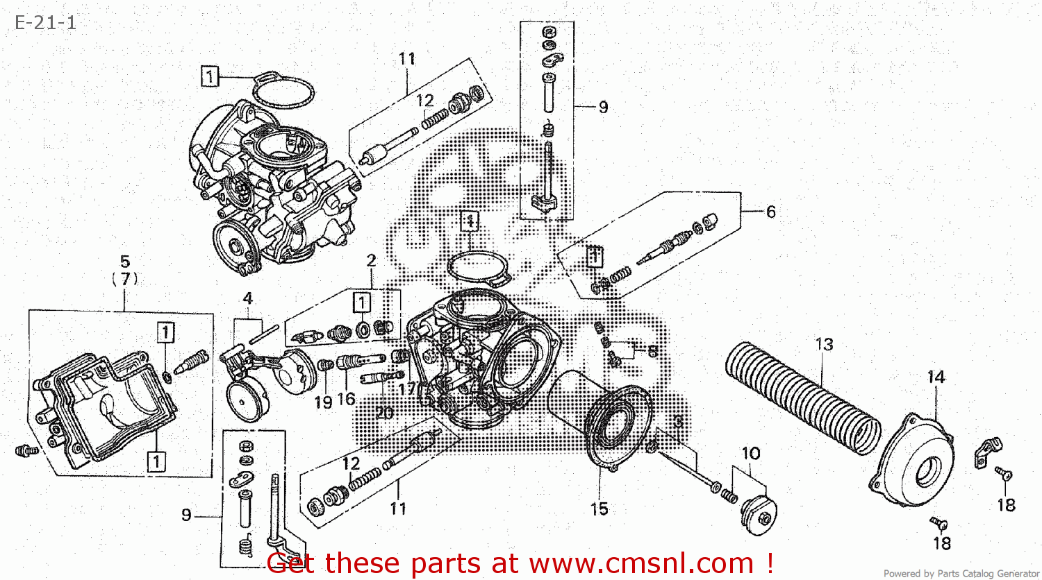 Honda GL1500 GOLDWING 1988 (J) JAPAN SC22-100 E-21-1 - buy E-21-1 ...